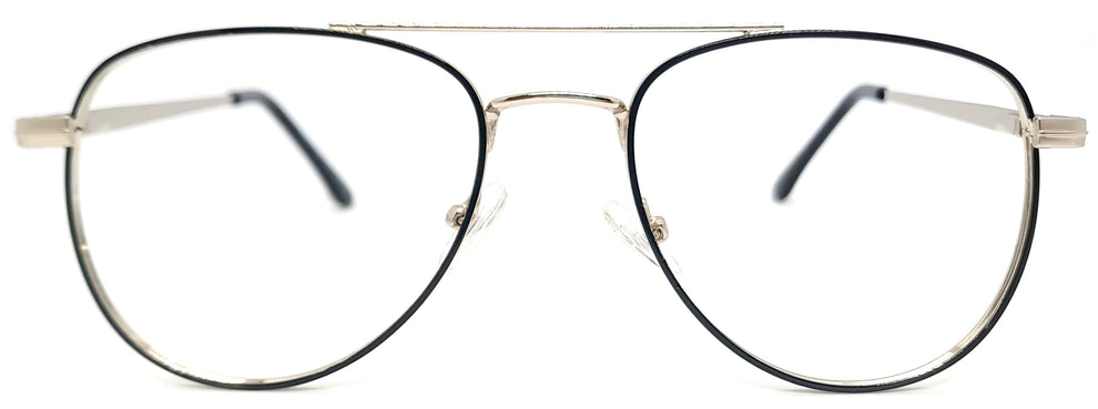 VE Silver With Front Black Aviator Frame for Men & Women – Vidaestilio